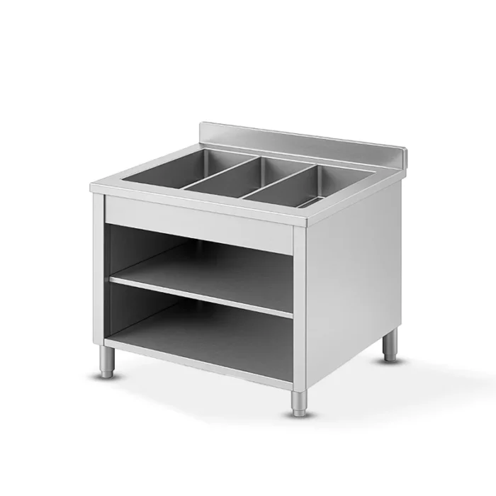 Drawer Cabinet | 3-Shelf Stainless Steel | UAE - Stella Metal